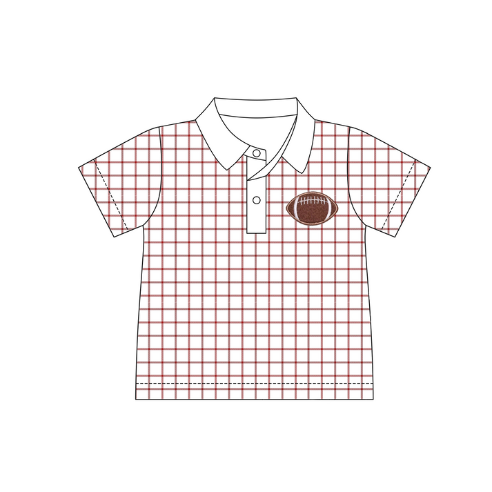 Henry Dark Red Polo – Little Colette